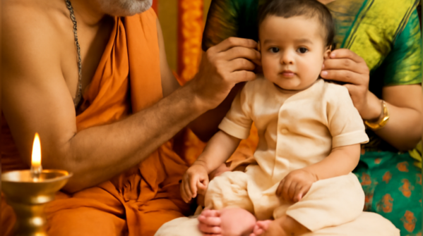 Why do Hindus pierce their ears (Karnavedha) as part of the samskaras?