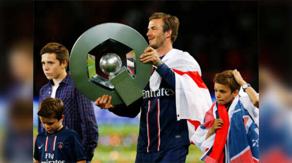Tearful David Beckham bids farewell