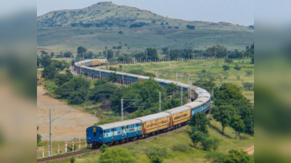 Chinese train that runs on road without track
