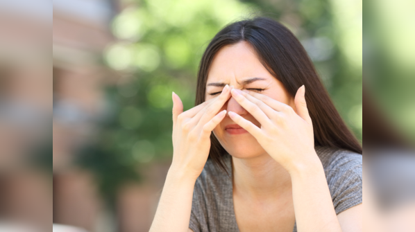 Yoga poses for relief from sinusitis and nasal congestion
