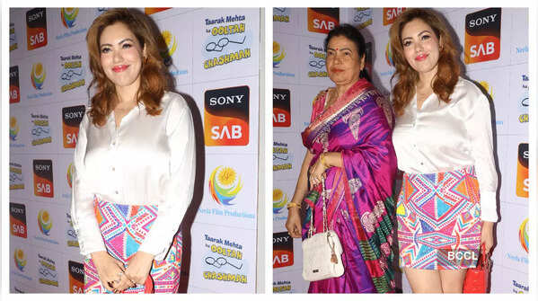 From Dilip Joshi arriving with wife, Munmun Dutta’s chic look to ...