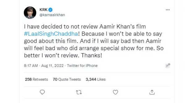 'Laal Singh Chaddha' (Telugu) Twitter Review: Check out what the audience has to say about Aamir ...