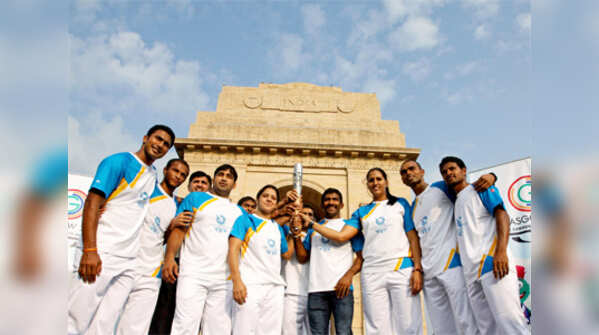Queen's Baton showcased at India Gate