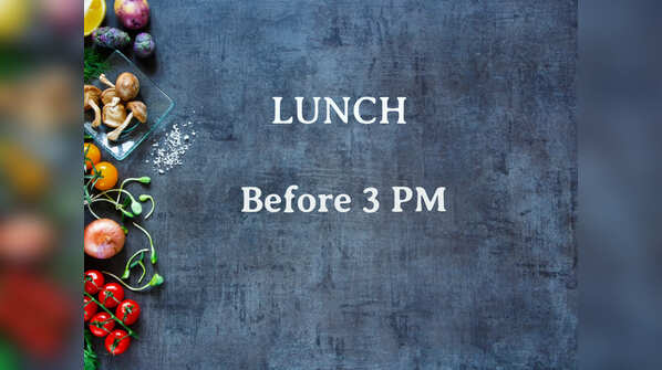 Eating Time Table for Weight Loss: The best timings for your meals to ...