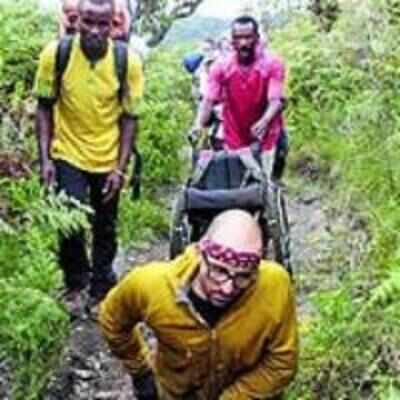 Man with no legs scales 19,000 ft Mt Kilimanjaro