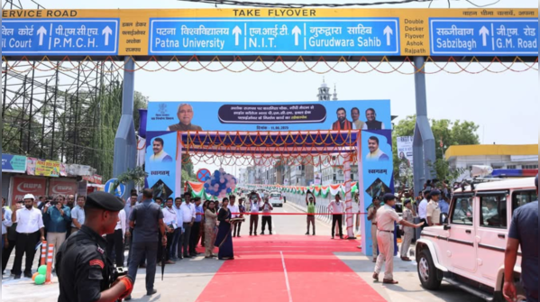 CM Nitish Kumar inaugurates Bihar’s first double-decker flyover in ...