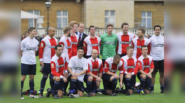 Buckingham Palace hosts first football match