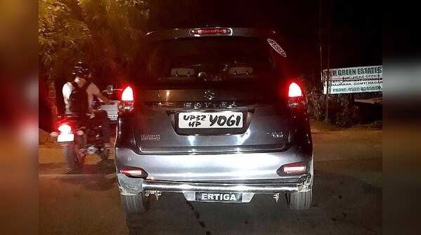 CM Yogi, PM Modi on vehicle number plates in UP
