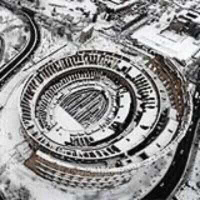 Snow show at the Colosseum