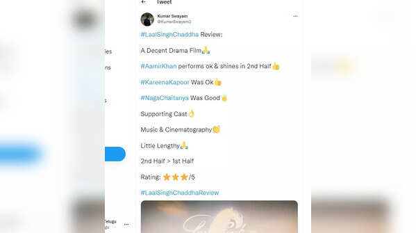 'Laal Singh Chaddha' (Telugu) Twitter Review: Check out what the audience has to say about Aamir ...
