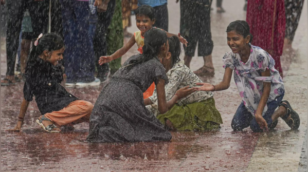 Heavy Rain Lashes Delhi Brings Relief From Humidity