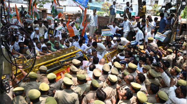 NEET, UGC-NET exam row: Congress holds nationwide protests against ...