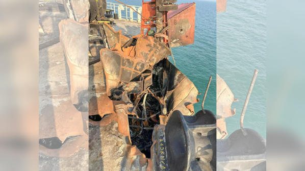 In pics: Merchant vessel MV Chem Pluto reaches Mumbai 2 days after ...