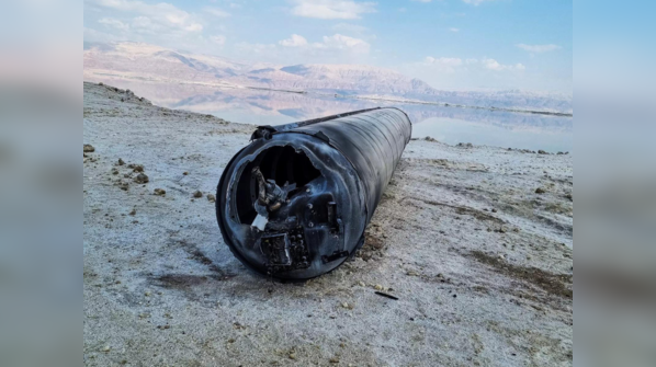 Satellite image shows damage after Iranian attack on Israeli desert air ...