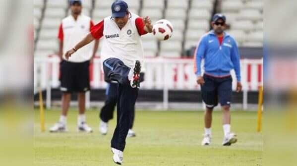Indian team's practice session