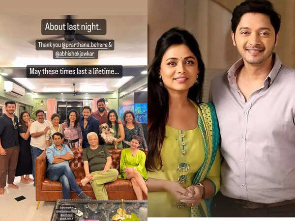 Prarthana Behere, Shreyas Talpade, and others reunite at Majhi Tujhi ...