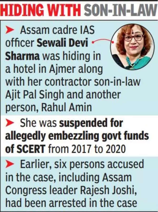 Assam: Suspended IAS officer Sewali Devi Sharma arrested from Ajmer in ...