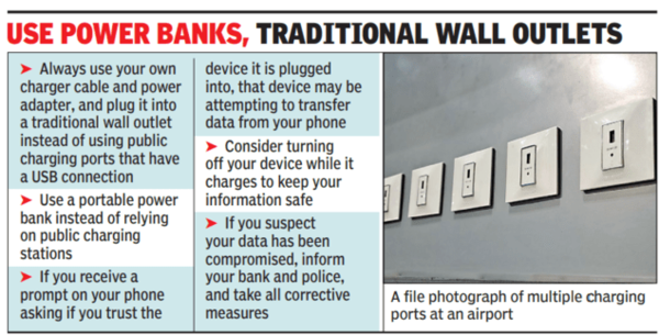 Beware of malware, cyber crime at public charging ports: Experts ...
