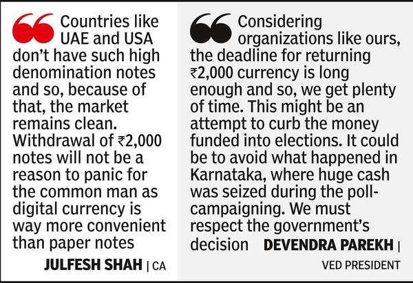 Rbi: Rbi Move To Withdraw ₹2k Notes Evokes Mixed Response | Nagpur News ...