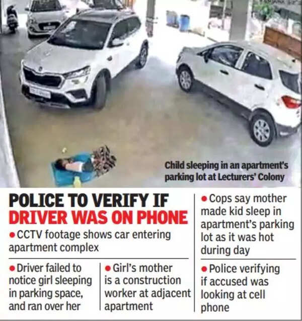 3 Year Old Girl Sleeping In Parking Lot Run Over By Car Hyderabad