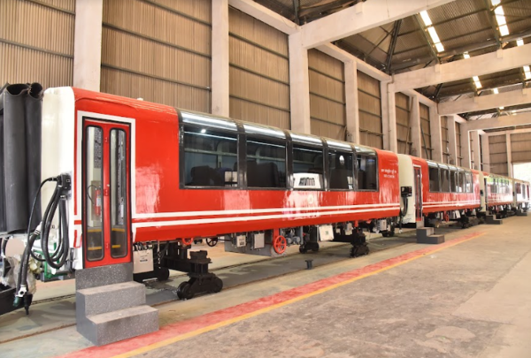 Rail Coach Factory unveils narrow gauge coaches for Kalka-Shimla ...