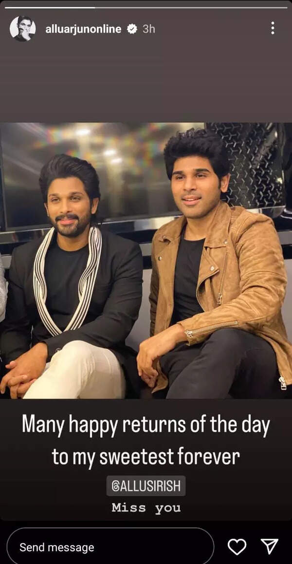 Allu Arjun's heartwarming birthday note puts an end to rumors of rift ...
