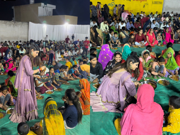 Akanksha Puri performs Puja at a temple in her hometown Indore; says ...