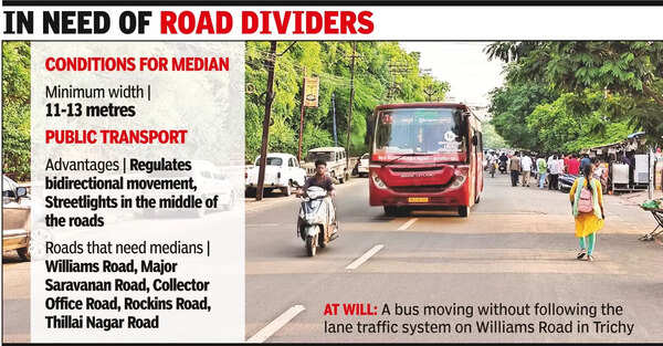 Trichy: Wider Roads In Trichy City Await Medians | Trichy News - Times ...