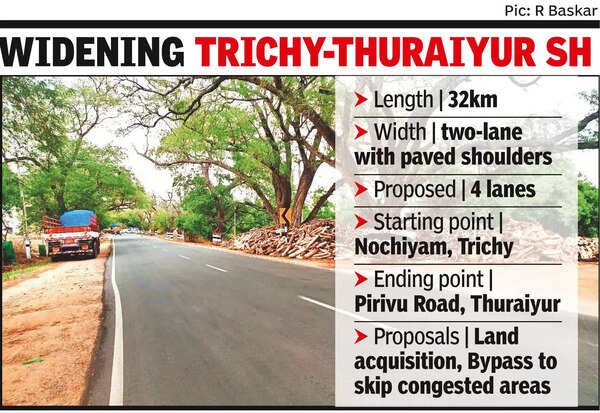 Trichy: Trichy-thuraiyur Highway To Be Made Into Four-lane | Trichy ...