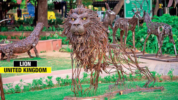Metal scrap installations to beautify Delhi’s G20 park | Events Movie ...