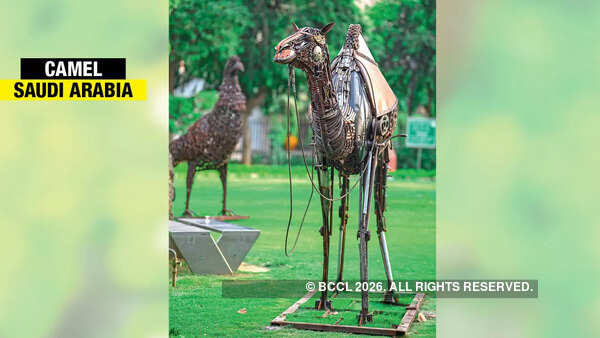 Metal scrap installations to beautify Delhi’s G20 park | Events Movie ...
