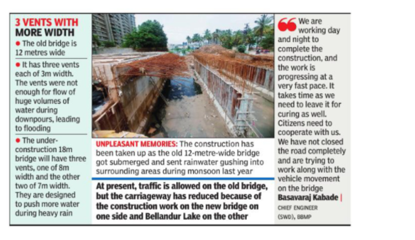 Bengaluru's Bellandur-Kodi bridge to be ready in 3 months, but citizens ...