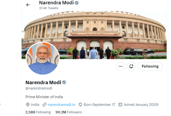 PM Modi Twitter: PM Modi now has over 90 million followers on Twitter ...