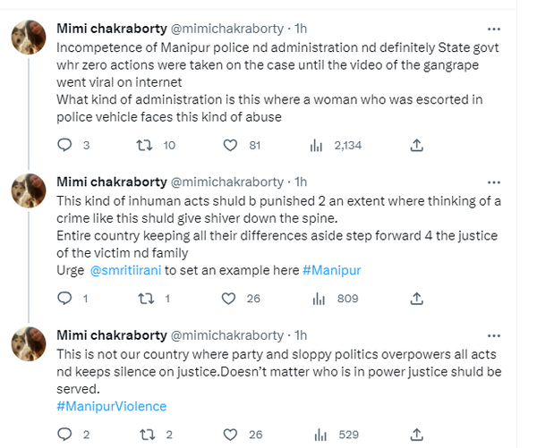 Women paraded naked in Manipur, Mimi Chakraborty blasts local police and administration ...