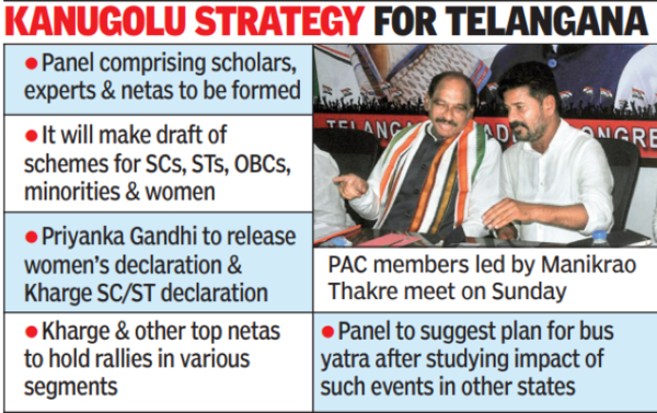 Congress plans poll roadmap for Telangana, Priyanka may unveil women's ...