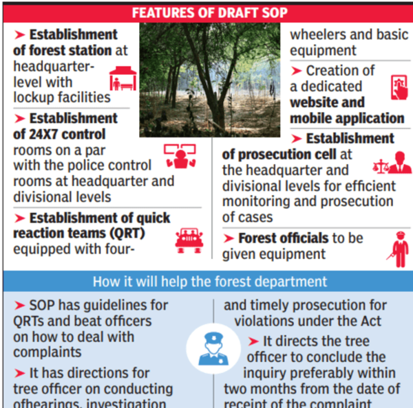 Forest station, control room among plans to protect trees | Delhi News - Times of India