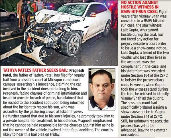 Ahmedabad flyover accident: 'Habitual offender, Tathya Patel has ...