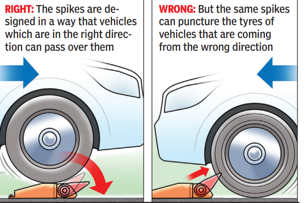 Cops want second spike speed breaker to curb wrong side driving in ...