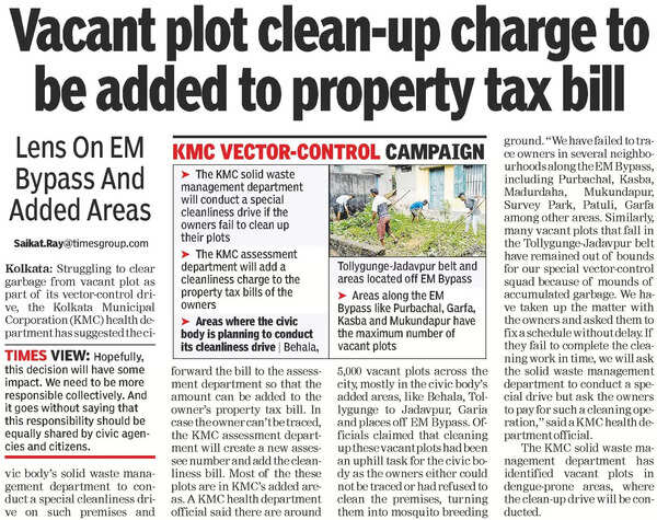 Em Bypass: Kmc Starts Reclaiming Govt Land Off Em Bypass | Kolkata News ...