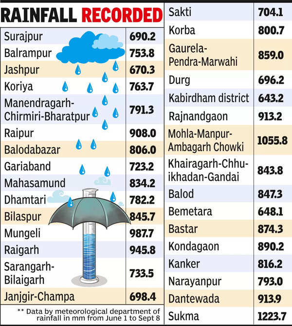 Rainfall: Monsoon Gains Momentum, Showers Across State Likely | Raipur ...