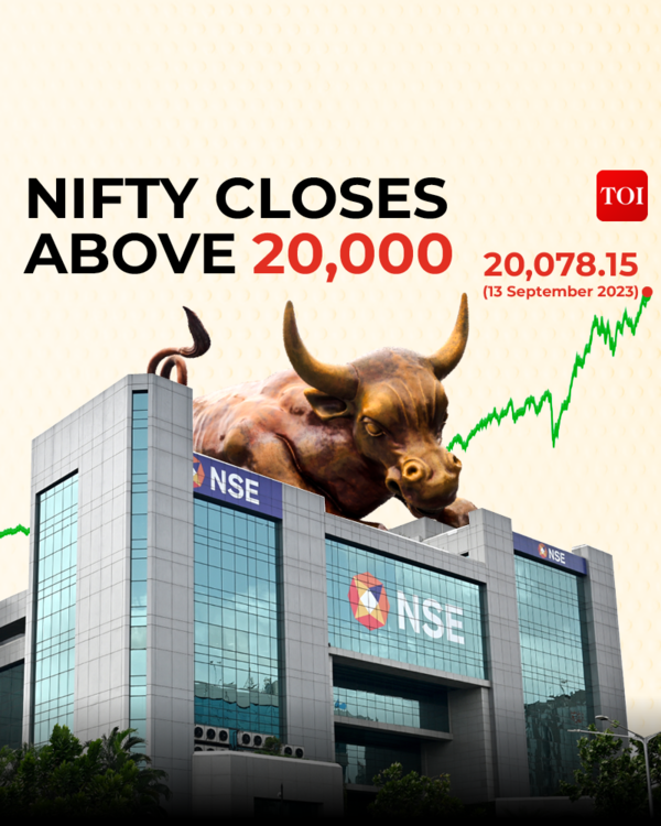 Nifty Surpasses 20,000 Mark - Times of India