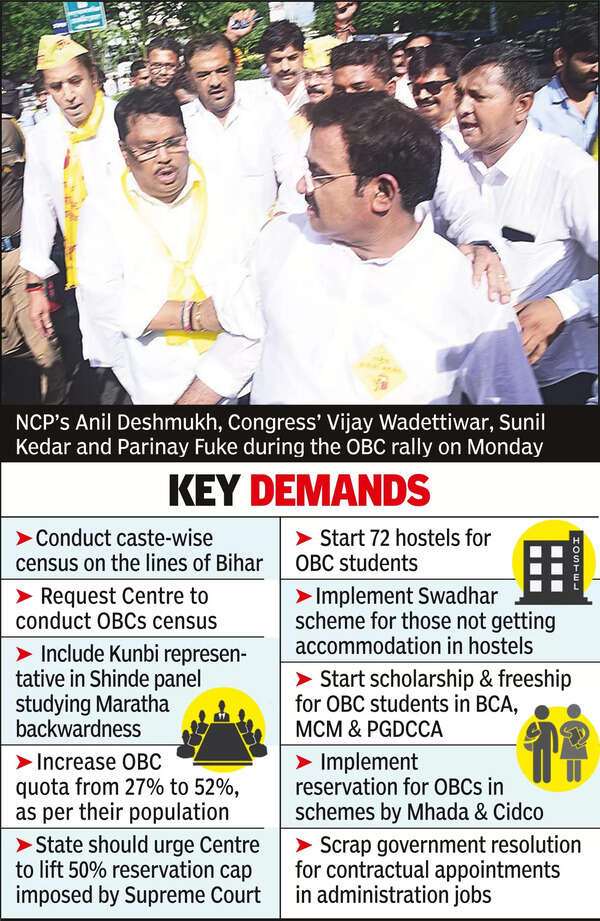 Reservation: Party Lines Blur At Rally To Oppose Obc Quota Dilution ...