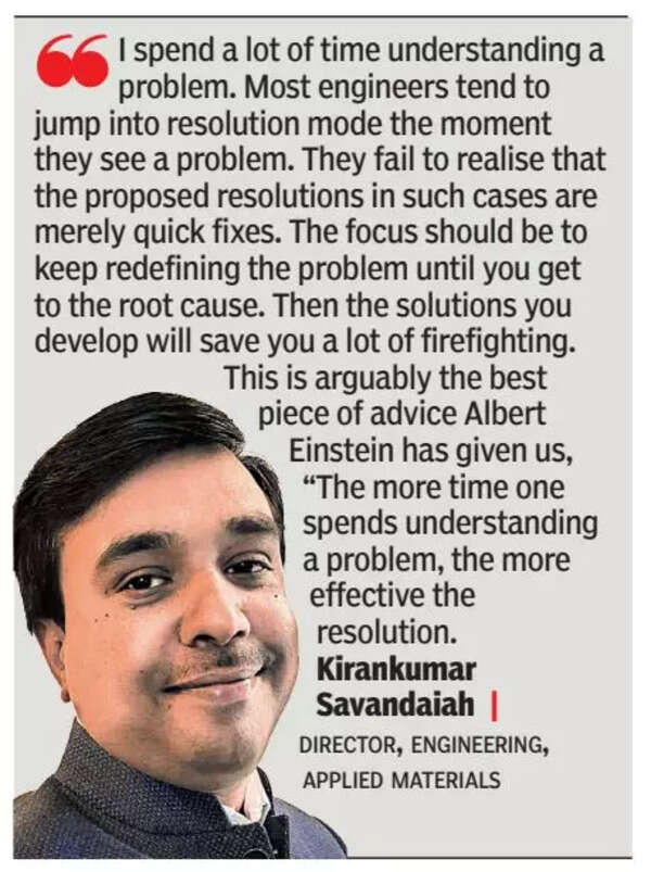 Kirankumar Savandaiah: His name’s on Applied Materials’ Wall of Fame - Times of India