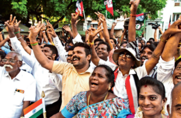 Edappadi K Palaniswami (EPS) flexes muscles as AIADMK cadres celebrate ...