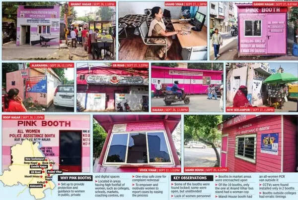 Cop out: No help at hand from Pink booths | Delhi News - Times of India