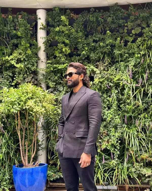 Allu Arjun's dashing London look in a stylish black suit leaves fans ...