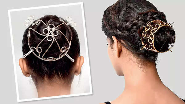 This festive season, glam up your basic hair bun - Times of India