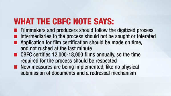 Don’t approach unauthorised intermediaries for film certification, the ...
