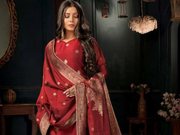 Red: Navratri colour of the day, how to style it | - The Times of India
