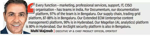 Two-thirds of OpenText engineers are in India - Times of India